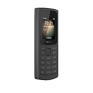 Nokia 110 4G | GSM Unlocked Mobile Phone | VoLTE | Black | International Version | Not AT&T/Cricket/Verizon Compatible