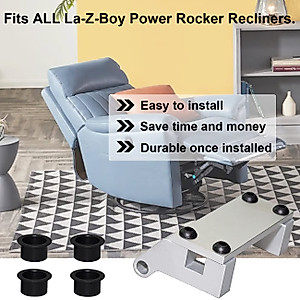Upgrade Metal Drive Toggle and Clevis Mount 4 Plastic Deformable Bushings for La-Z-Boy/LazyBoy/La Z Boy/Lazy Boy Power Recliners