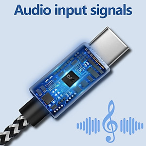 Aux Cord for Phone 15,Phone Aux Cord for Car,[MFi Certified] USB C to 3.5mm Audio Aux Jack Headphone Car Stereo Nylon Braided Cable for iPhone15/15 Plus /15 Pro Max,iPad Pro to Car,Speakers