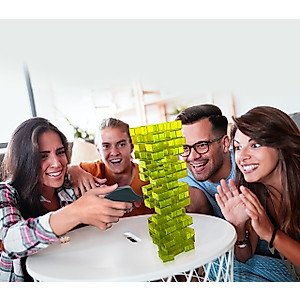 Fotorama Trembling Tower, The Ultimate Vibrating Stacking Game, Pull Blocks Out with Vibrating Tweezers, Extra Challenge, Precision & Fine Motor Skills, Keep Steady or Tumble Down, Players 2+,Ages 6+