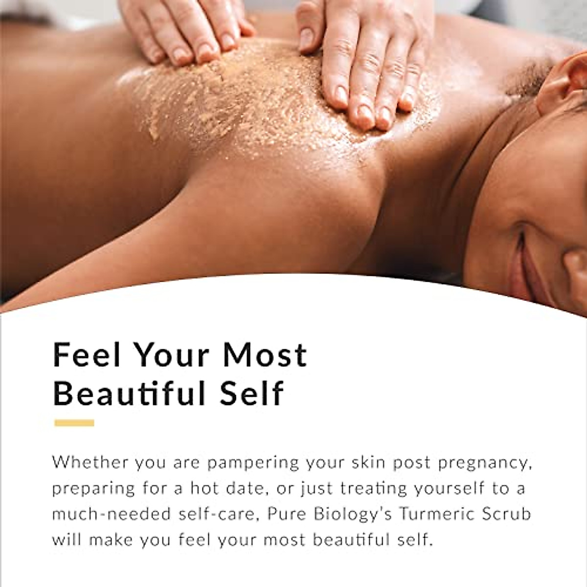 Exfoliating Body Scrub for Men and Women | Turmeric Scrub and Sea Salt Scrub Body Exfoliator with Collagen and Coconut Oil | Hydrating Face Scrub Foot Scrub and Dead Skin Remover for Body Care