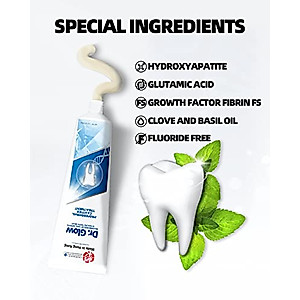 Dr. Glow Adult Cavity Repair Toothpaste, Fluoride Free Enamel Repair Tooth Taste for Teeth Remineralizing, Hydroxyapatite Toothpaste for Tooth Decay Repair, Cavity Reversing Anticavity, Minty 3.52oz