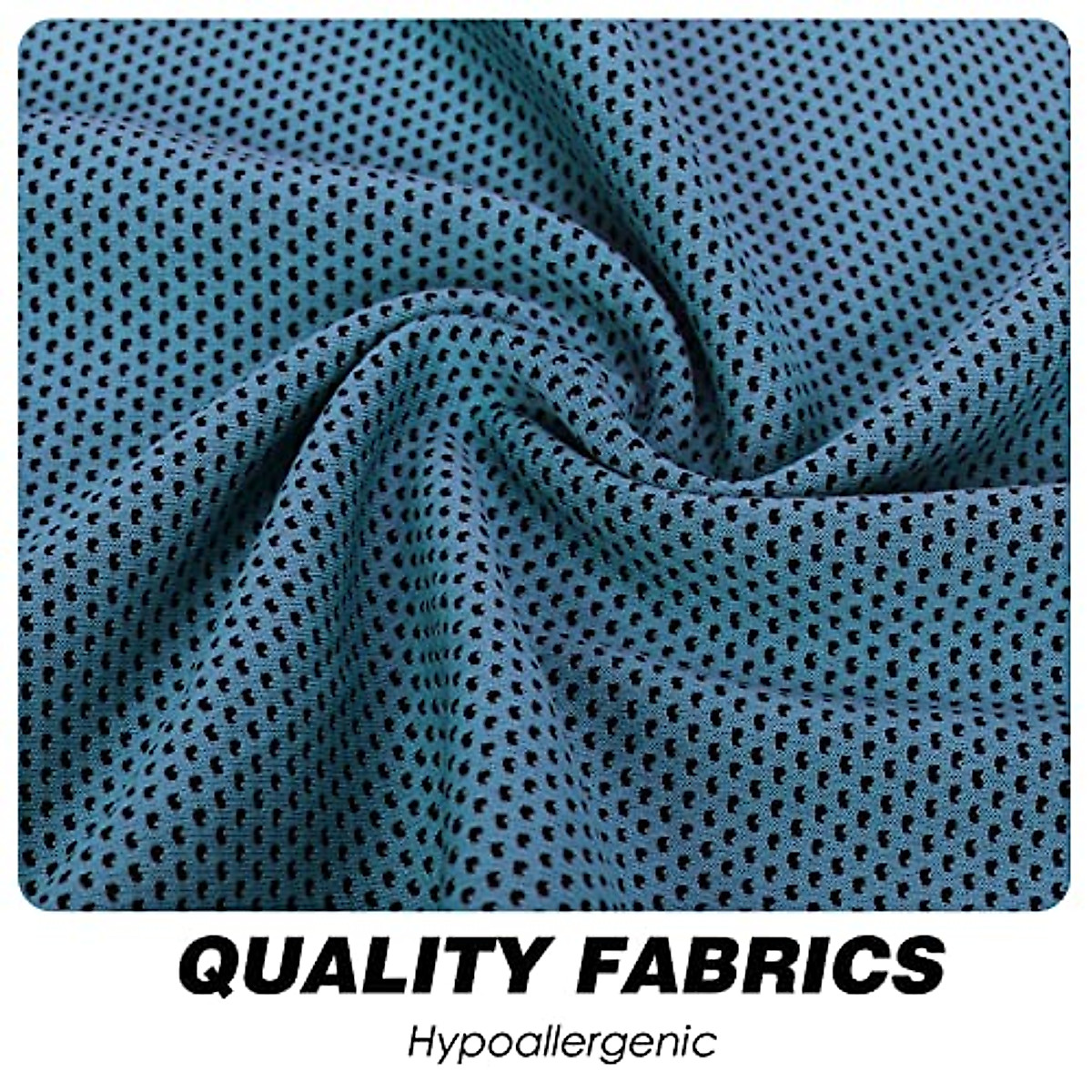 Homelove Cooling Towel (35.4"x11.2"),Cooling Towels 2 Pack,Lightweight Microfiber Towel for Gym, Workout, Sport & Sweat, Quick Dry Towel for Body, Neck & Face During Work, Travel, Camping-Blue+Grey