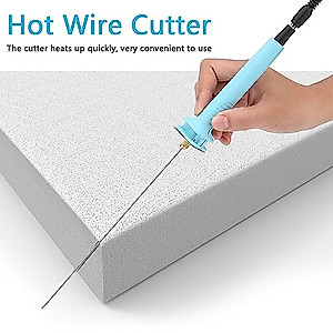 FTVOGUE Foam Cutter 24W 20cm Electric Foam Cutting Machine Pen Tools Kit Styrofoam Polystyrene Cutting Pin (US plug)