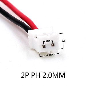 YDL 3.7V 721944 650mAh Lipo battery Rechargeable Lithium Polymer ion Battery Pack with PH2.0mm JST Connector