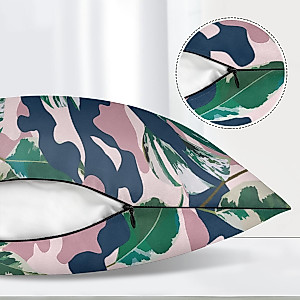 Camo Camouflage Body Pillow Covers Decorative Soft Bedding Satin Pillowcase with Zipper Closure Cooling Breathable Long Pillow Case-21"x 54"