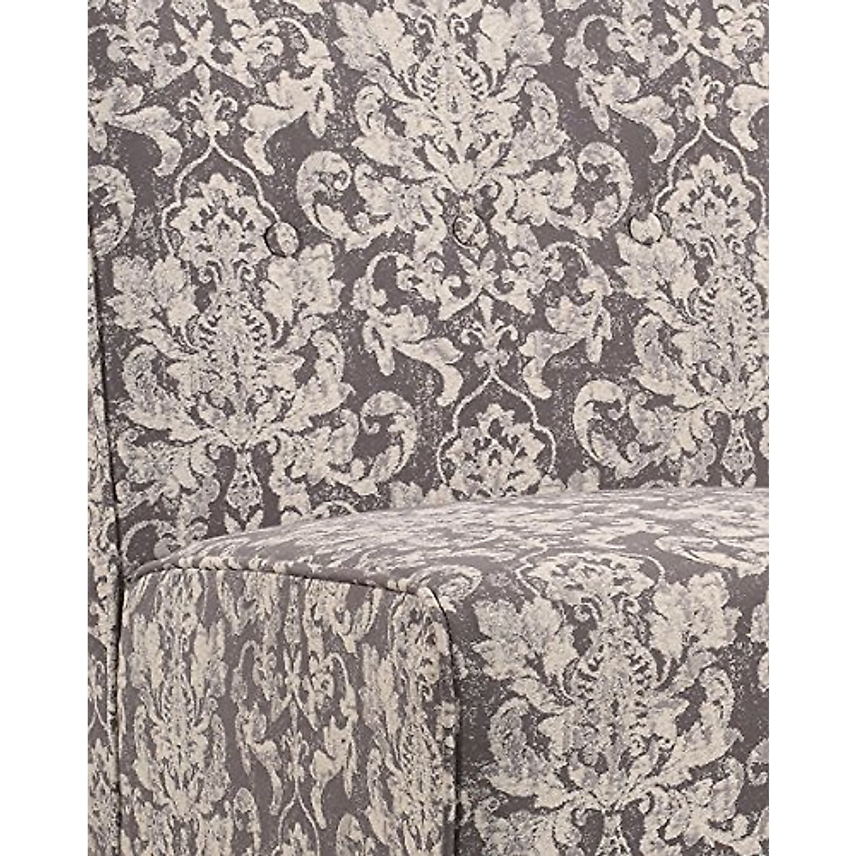 Linon Coco Accent Chair, Gray Damask