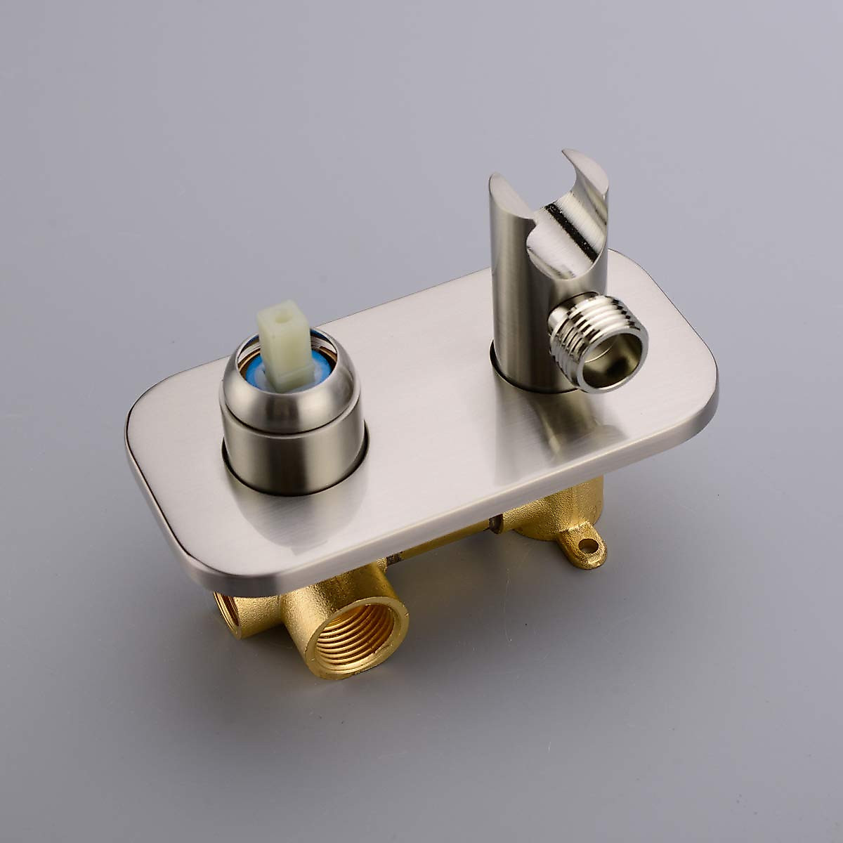 TRUSTMI Toilet Concealed Hot and Cold Bidet Spray Set,Brushed Nickel