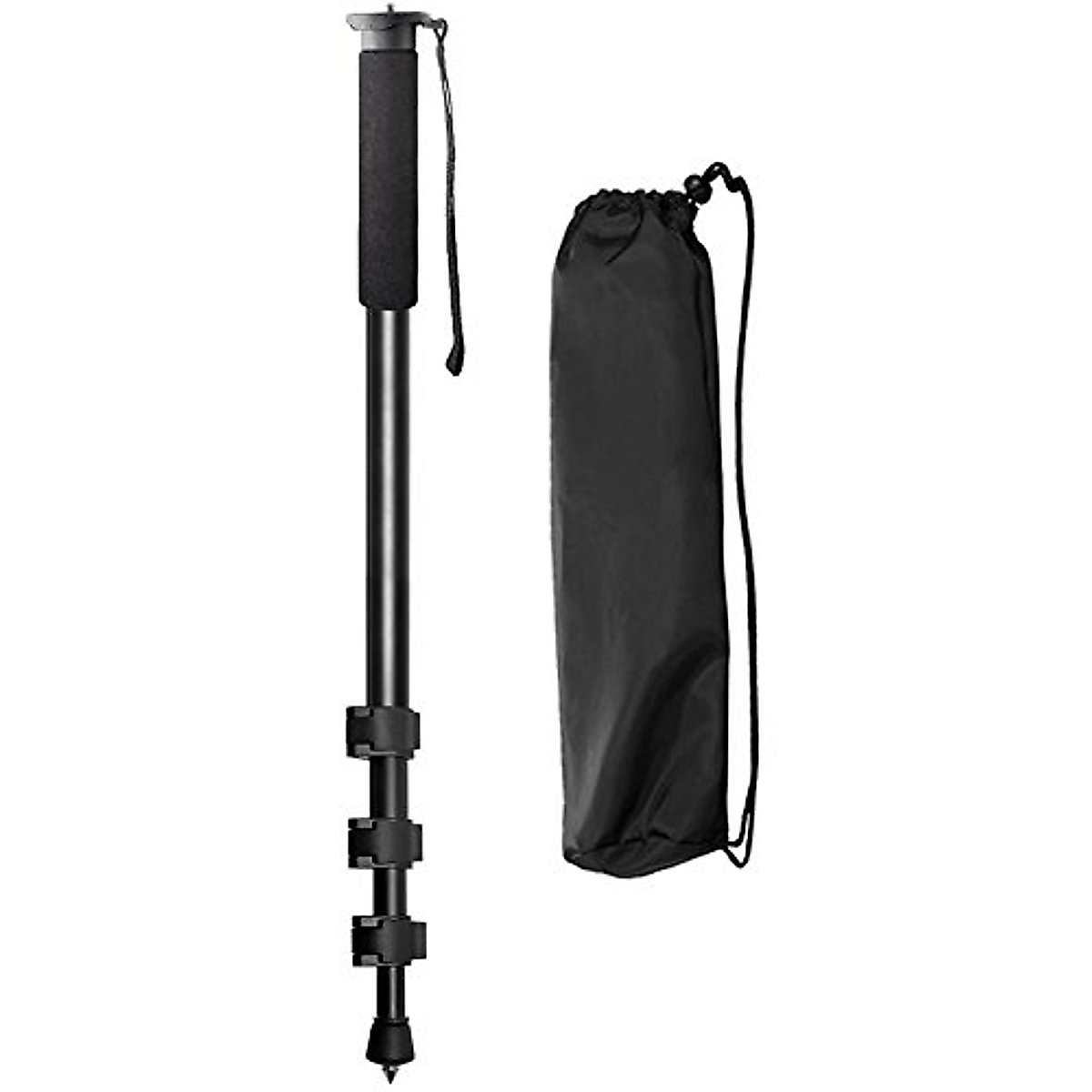 72" Pro Camera Monopod with Quick Release for GoPro HERO1, HERO2, HERO3, HERO3+, HERO4, HERO4 Session, HERO5 Cameras + Tripod Mount + eCostConnection Microfiber Cloth
