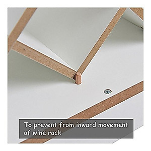 Legendary-Yes Wall Mount Wine Rack Glass Holder Storage Shelf Organizer Home Decor White