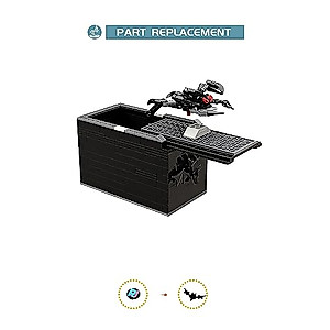 MOC-53395 Halloween Surprise Spider Box Building Block Set, Halloween Surprise Spider Box Model Toys, Brain Game Building Block, Suitable for Adults and Children Boy Girl,225 PCS