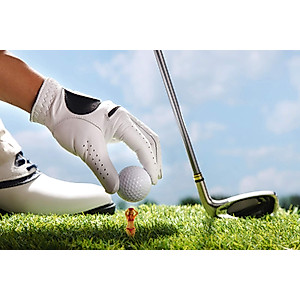 KOFULL Colored Golf Tees, Golf Tee, 3 inch Plastic Tee, Golf Practice Novelty Tees, White Elephant Stocking Stuffer Gifts for Him, Golfer Fun Gift, 6 per Set