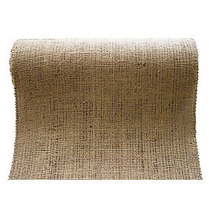 Burlapper Burlap Roll, 12" x 10 yd, Medium Weight 10 oz Jute Fabric for Table Runner, Banner, Placemats, Arts, Crafts, Sewing, Wedding, Baby Shower, Lawn and Garden; Natural Edges (Made in USA)