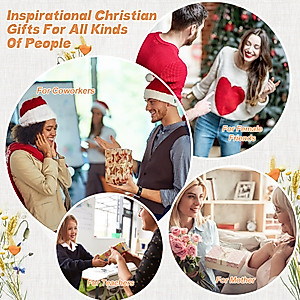 Sasylvia 20 Pcs Christian Keychains for Women Inspirational Scripture Quote Religious Keychains Bible Verse Gifts for Prayers(Flowers)