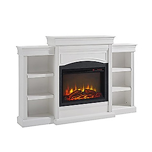 Ameriwood Home Lamont Mantel Fireplace, White