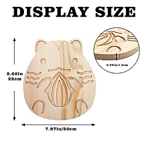 Dnoifne Guinea Pig Foraging Toys, Wooden Hamster Enrichment Toys, Interactive Hide Feeding Toys, Feeding Cage Accessories for Small Animals Puppy Kitten Rats Hamster Rabbit Chinchilla Bunny Rabbits