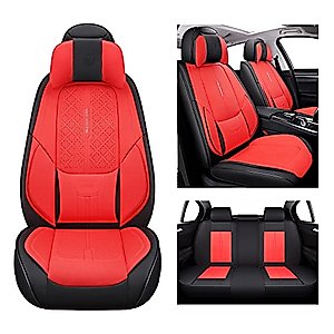 NS YOLO Full Coverage Faux Leather Car Seat Covers Universal Fit for Cars,SUVs and Pick-up Trucks with Waterproof Leatherette in Auto Interior Accessories