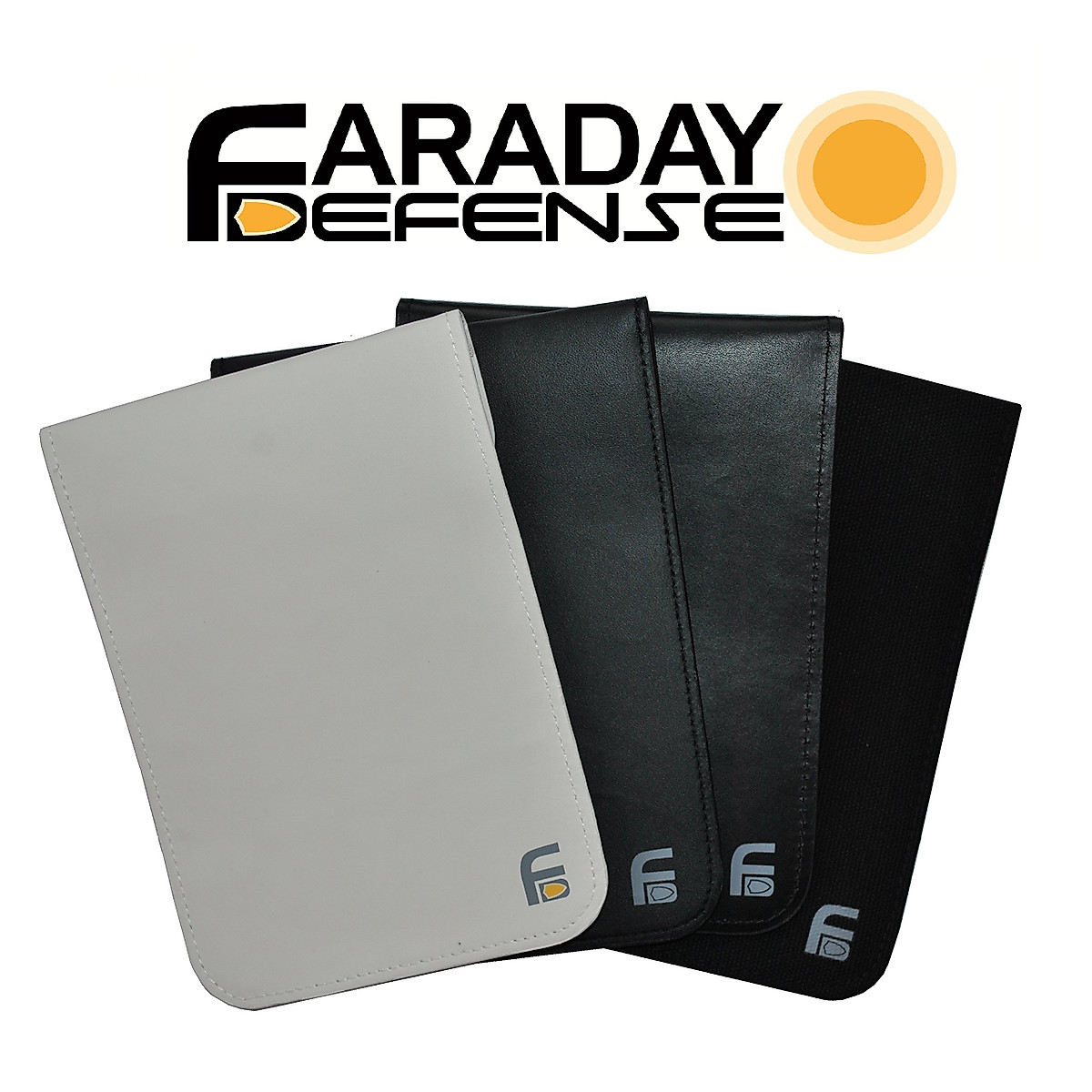 RFID Privacy Bag Black Genuine Leather X-Large Faraday Cage 4.5 x 6.5 Cell Phone, Hard Drive, Key Fob Protection Anti-Tracking Anti-Spying GPS RFID Signal Blocker Pouch Case