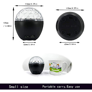 Disco Ball Light Portable Bluetooth DJ Strobe Lights with Remote Control Sound Activated Party Lights for Dance Parties Birthdays Room Decoration Lights X’mas (Classic)