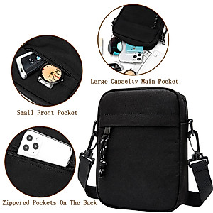 Ogetok Small Crossbody Bags Purses, Nylon Shoulder Bag for Women, Men Messenger Bags Travel Phone Wallet Purse Tiny Handbag