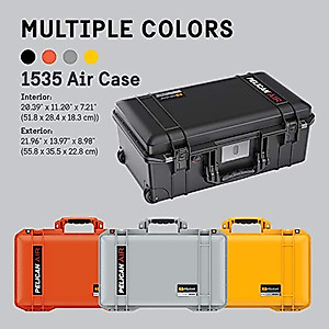 Pelican Air 1535 Case with Foam - Silver