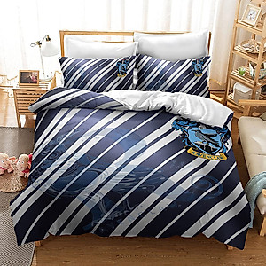 Bedding Duvet Cover Harry Potters Lightweight Decorative Modern Style Microfiber, Soft Microfiber Bedding Set, 1 Duvet Cover&2 Pillow Cases, No Comforter