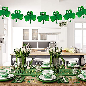 60 Pieces St. Patrick's Day Shamrock Cutouts Shamrock Decoration Mini Shamrock Paper Cutouts Irish Shamrock Cutouts for Classroom St. Patrick's Day Party Office DIY Paper Cutouts Crafts