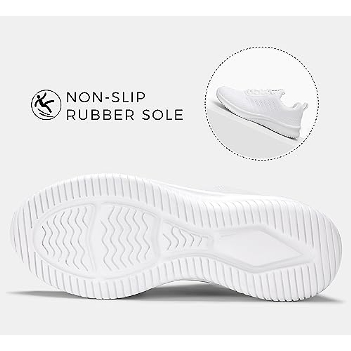 K KIP WOK Walking Shoes Women Fashion Rainbow Sneakers Tennis Shoes Lightweight Travel Artistic Leopard (White2,7B(M) US)