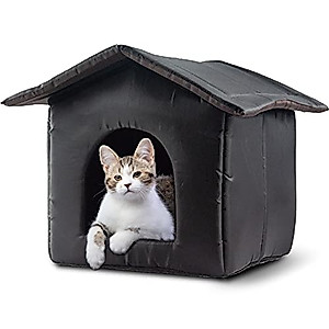 BNOSDM Outdoor Cat Dog Waterproof House Foldable Feral Cat Shelter Pet Tent Nest for Indoor Outdoor Stray Small Animals