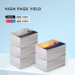 ESTON Remanufactured Replacements for HP 64XL Ink Cartridges for HP Envy Photo 7855 7155 7158 6252 6255 6258 7164 (1Black+1Color)