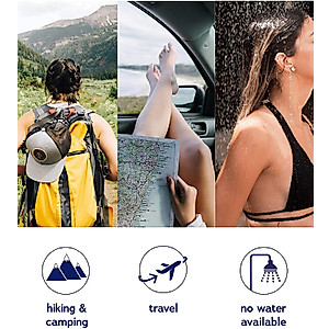 MedVance Fragranced Large and Durable Wash Mitts | Rinse Free Microwaveable Adult Bed Bath Durable Skin Cleansing Cloths | Wet Wash Gloves | Incontinence Wash Cloths | 3 Packs