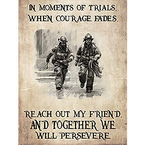 Poster Persevere Together - Wall Art Decor Gift for Brothers in Good Times and Bad 386295