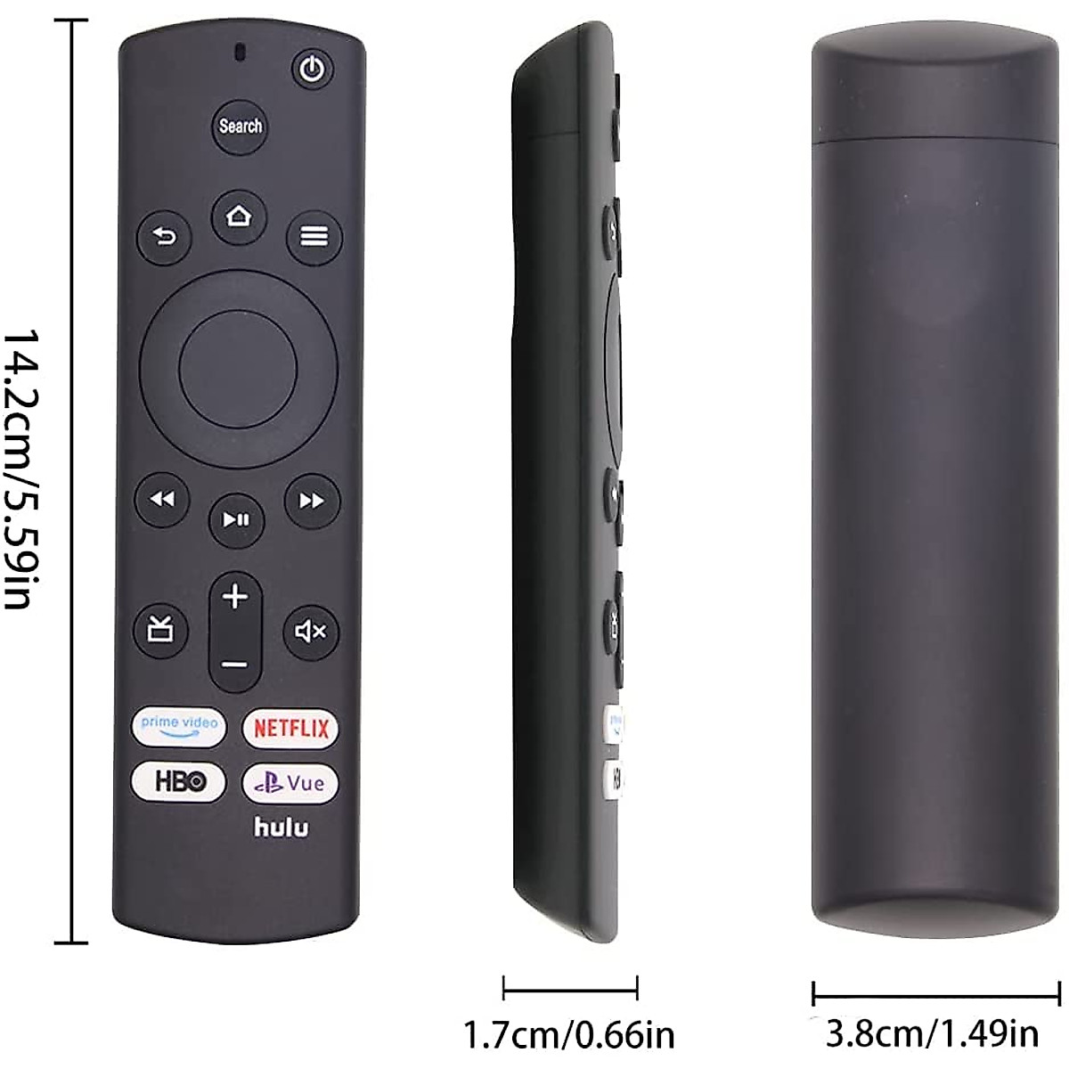 NS-RCFNA-19 NS-RCFNA-21 Replacement IR Remote fit for Insignia Fire TV/Toshiba Fire TV NS-50DF710NA19 NS-43DF710NA19 NS-50DF711SE21 NS-55DF710NA19 43LF621U21 32LF221U19 50LF621C21 55LF621C19