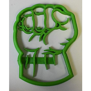 INSPIRED BY HULK FIST SUPERHERO CHARACTER COOKIE CUTTER BAKING TOOL MADE IN USA PR463