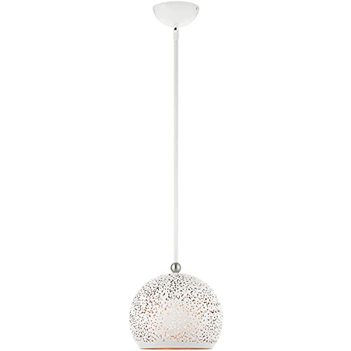 Livex Lighting 49181-03 1 Light White Pendant