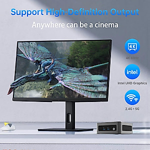 MOREFINE M9 Mini PC Windows 11 Pro, Intel 12th Gen N100(Up to 3.4GHz) Mini Computers, 16GB DDR4 RAM 512GB M.2 NVME SSD Mini Desktop Computer, Windows Computer Support WiFi6/BT5.2/Dual Display