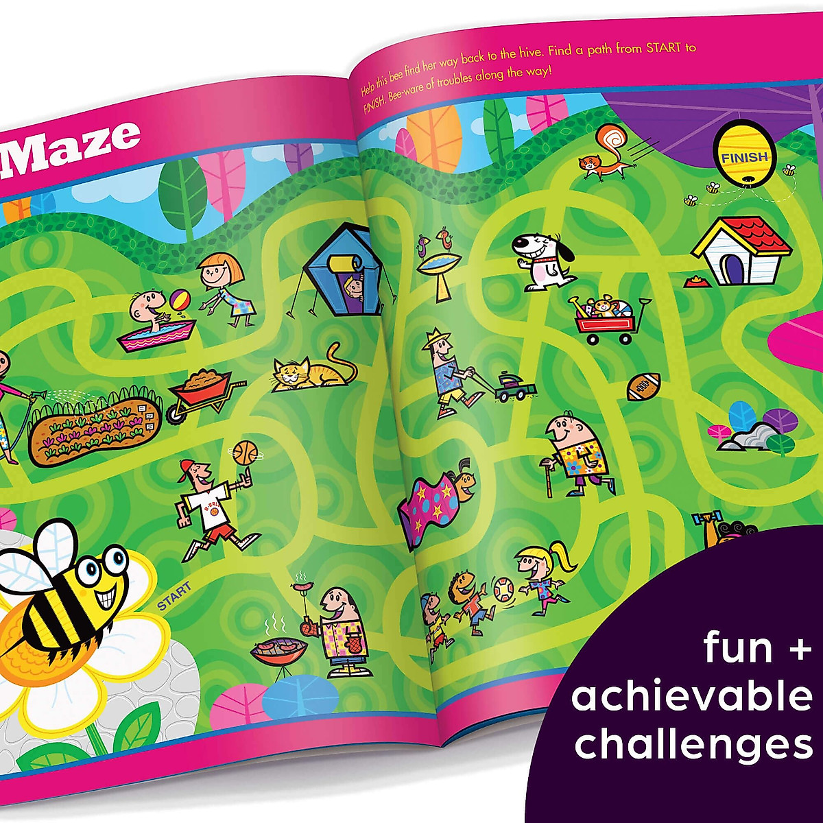 Highlights for Children Amazing Mazes Beginner Maze Books for Kids Ages 3-6, 144 Pages, 2-Pack of Activity Books, Screen Free Fun and Challenging Mazes for Kids
