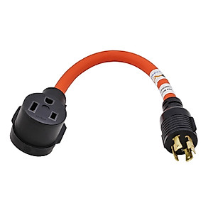 AC Connectors L1430650-AM 1.5FT Welder Adapter Generator L14-30 Plug(4 Prong 30Amp) to NEMA 6-50R 50 Amp 250-volt Adapter Cord-Limited Five Year Warranty