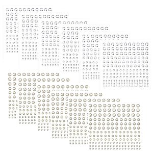 12 Sheets (1980pcs) Clear Rhinestones & Pearl Stickers Self Adhesive, TuNan Crystal Stickers Diamond Stickers Bling for Face Beauty Makeup Nail Art Cell Phone DIY Crafts