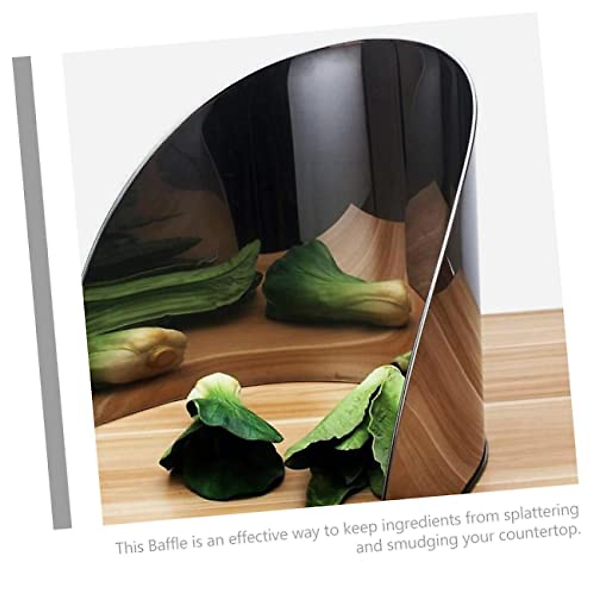Zerodeko Chopping Board Guard Butter Board Cooking Sink Screen Round Cutting Board Metal Screen Dirt Spatter Guard Chopping Board Oil Baffle Kitchen Grease Shield Screen Barrier Safety Mask