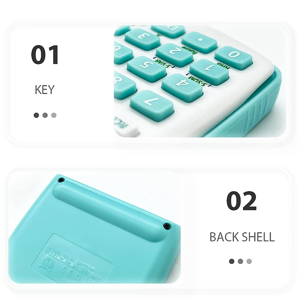 Colorful Scientific Calculator,Scientific Calculator with Cute Design for School and Business (Blue)