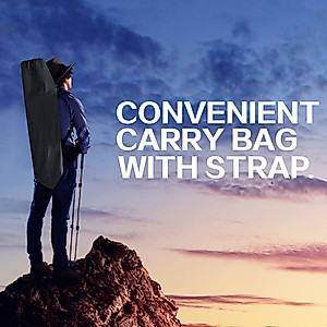 GETOVIN Cot, Camping Cot with Comfortable Thick Pad Cots for Sleeping Heavy Duty Camping Bed Folding Cot Double Layer Oxford with Carry Bag for Home Nap Outdoor Travel