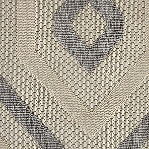 Nourison Palamos Indoor/Outdoor Cream 7'10" x 9'10" Area Rug, Easy-Cleaning, Non Shedding, Bed Room, Living Room, Dining Room, Backyard, Deck, Patio (8x10)