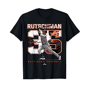 Number and Portrait Adley Rutschman Baltimore T-Shirt