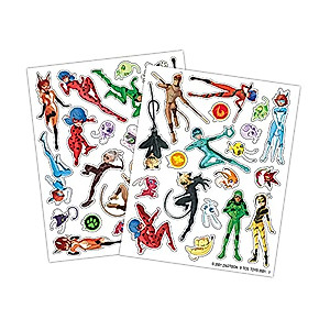 Miraculous Ladybug - Magnetic Creations Tin - Dress Up Play Set - Includes 2 Sheets of Mix & Match Dress Up Magnets with Storage Tin. Great Birthday Gift for Kids and Toddlers!