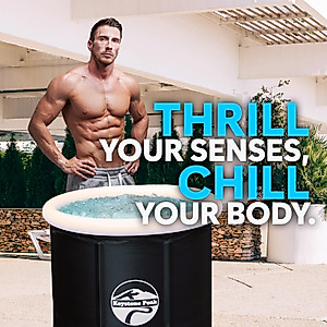Keystone Peak Ice Bath - New 2023 - Boost Your Immune System & Improve Recovery + Cold Plunge tub + Portable Ice Bath tub for Athletes & Navy Seals + Ice Baths and Soaking + Cold Water Therapy