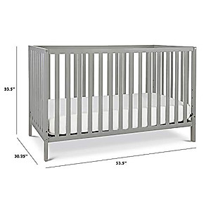 DaVinci Union 4-in-1 Convertible Crib in Grey, Greenguard Gold Certified