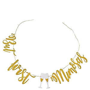 Planet Mango Floral Bridal Shower Games - Set of 4 Games for 50 Guests - with Mimosas Bar Banner and Bride to Be Sash