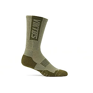 VIKTOS Wartorn Merino Boot Sock, Olive Green, Size: 12-15