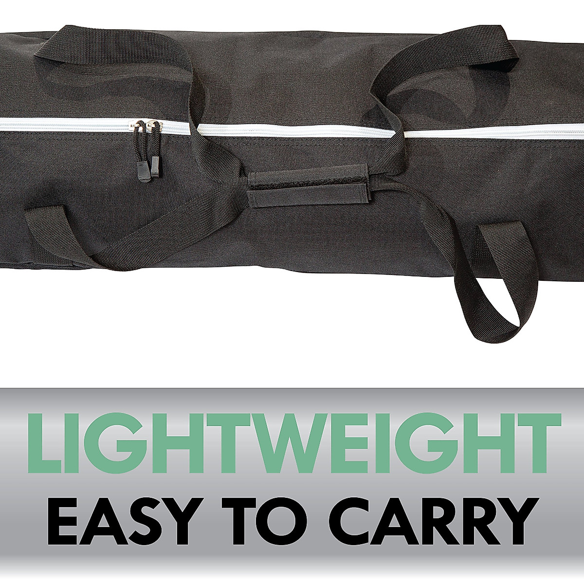 Athletico Ski Bag and Ski Boot Bag Combo - Ski Bags for Air Travel - Unpadded Snow Ski Bags Fit Skis Up to 200cm - For Men, Women, Adults, and Children (Black with White Trim)